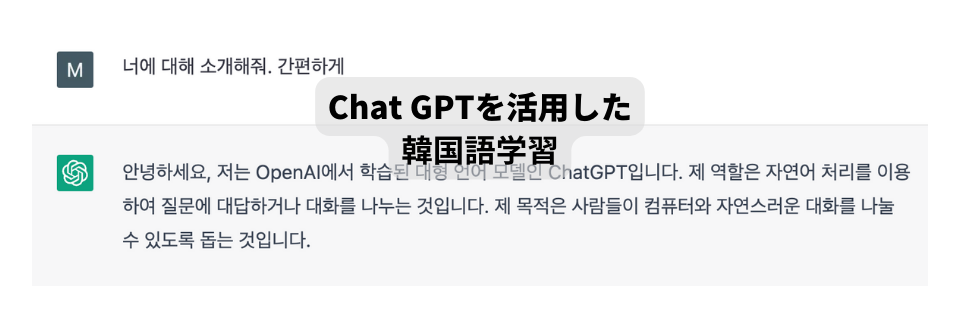 Chat GPTを活用した韓国語学習の例【プロンプト付き】 | studypaca